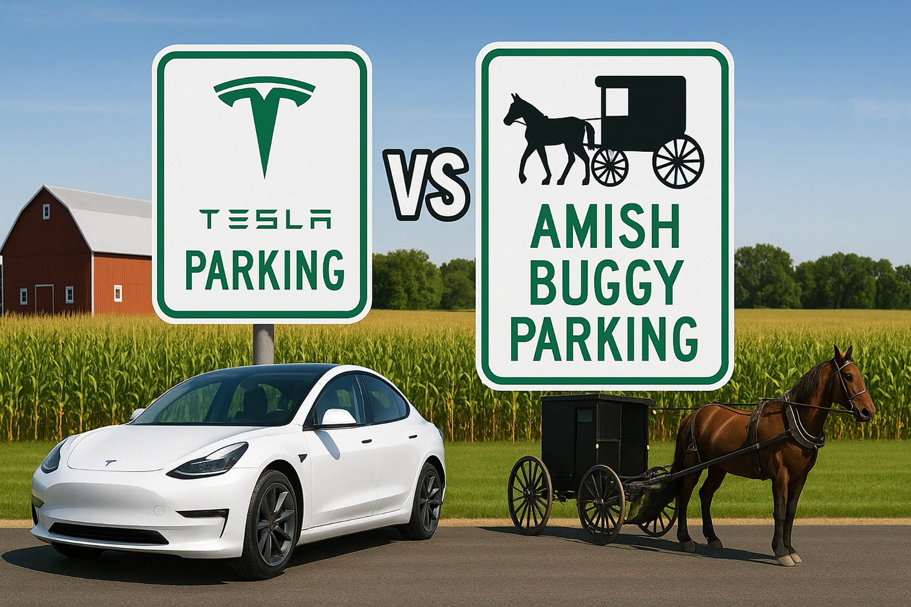 Tesla Supercharger at Lamoni’s Amish Country Store?